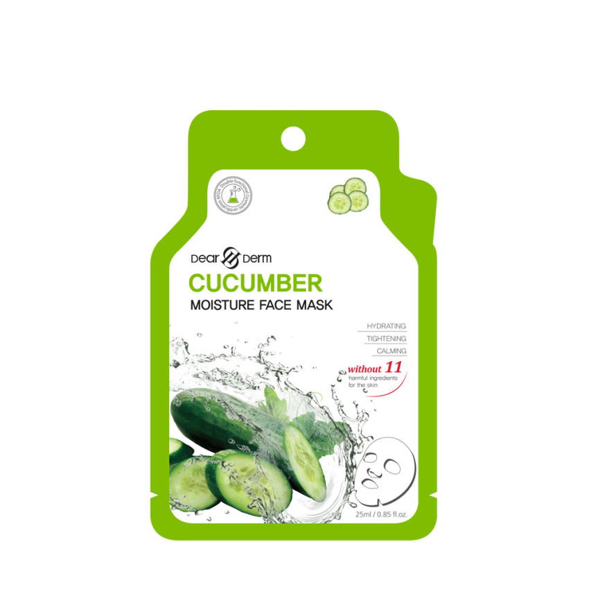 Dearderm Cucumber Moisture Face Mask Sheet 25ml 0 85 Fl oz 