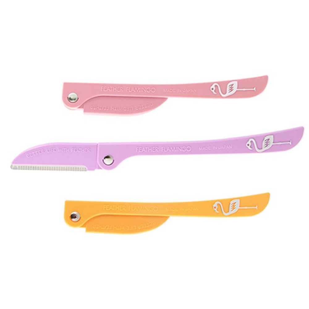 Feather Flamingo Facial Touch-up Razor